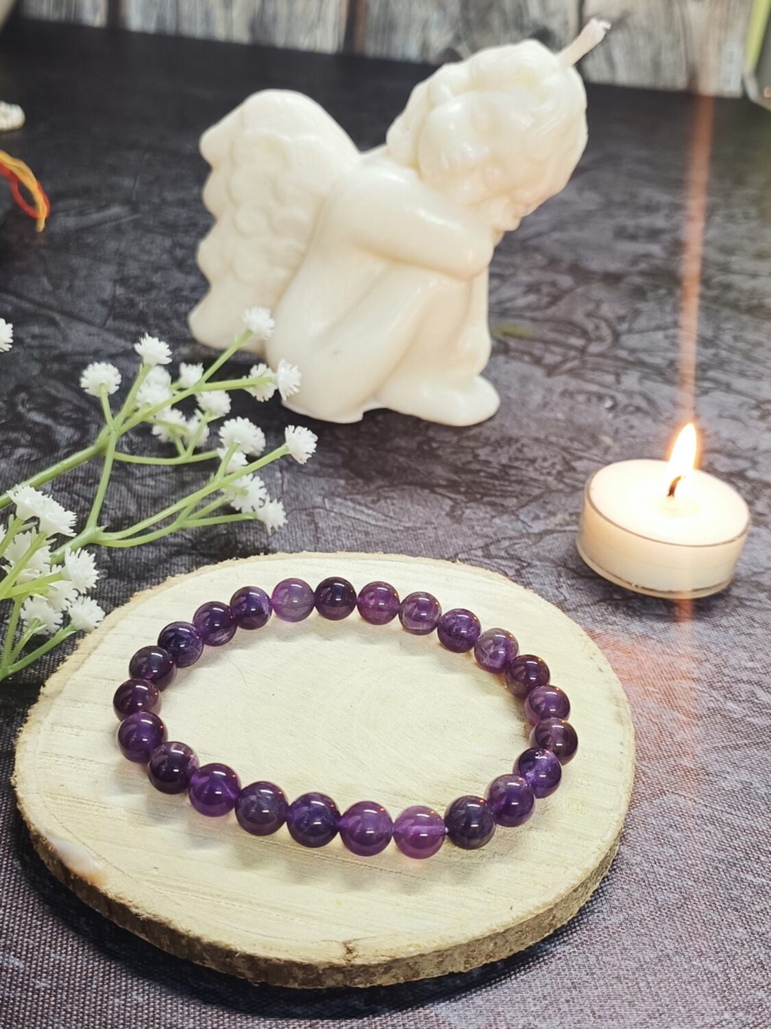 Amethyst Crystal Bracelet – Handmade & Eco-Friendly | Aesthetics Delights